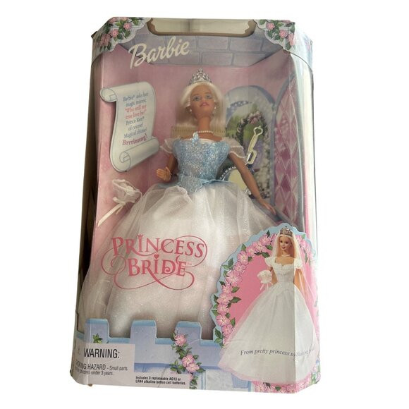 Mattel | Toys | Barbie Princess Bride Doll With Tiara Sparkling Gown In ...